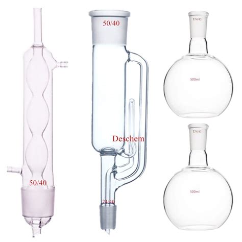 250ml Glass Soxhlet Extractor Lab Glassware Extraction Apparatus