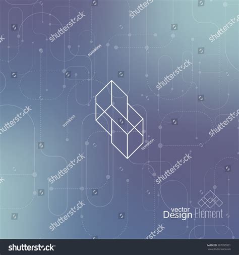 Abstract Neat Blurred Background Hipster Geometric Stock Vector