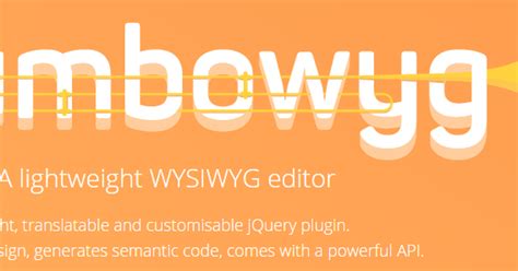 jorman espinoza trumbowyg un plugin de jquery para personalizar y