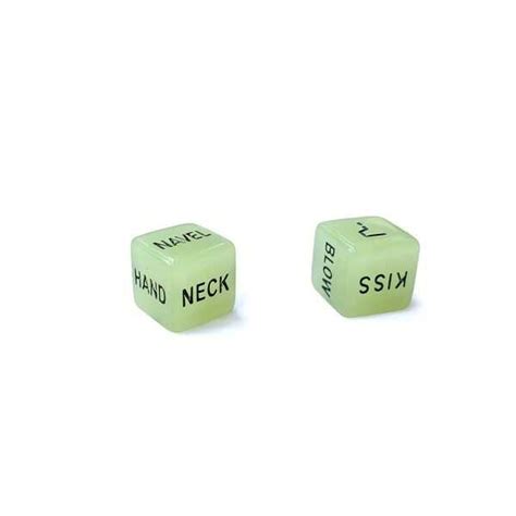Pair Erotic Dice Integrate Human Lovers Couple And Newlyweds Naughty Fun Dice Glow In The Dark