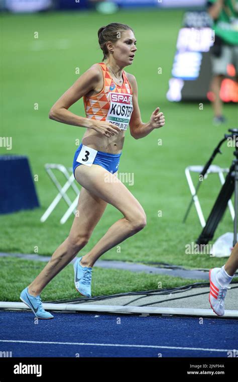 Maureen Koster Running 5000 Meters At The European Athletics Championships In Berlin 2018 Stock