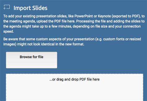 Create Or Import Slides To Go With Your Activities MeetingSift