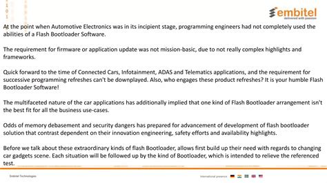 Ecu Flashing Flash Bootloaders That Facilitate Ecu Reprogramming Pptx Operating Systems