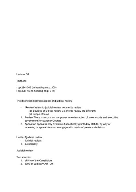 Lecture Notes Administrative Law Jurd7160 Administrative Law