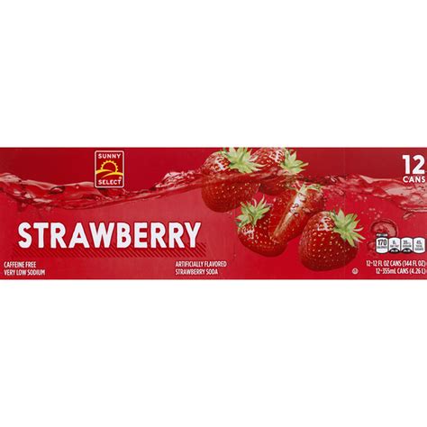 Sunny Select Soda Strawberry 12 Pack 12 Each Delivery Or Pickup