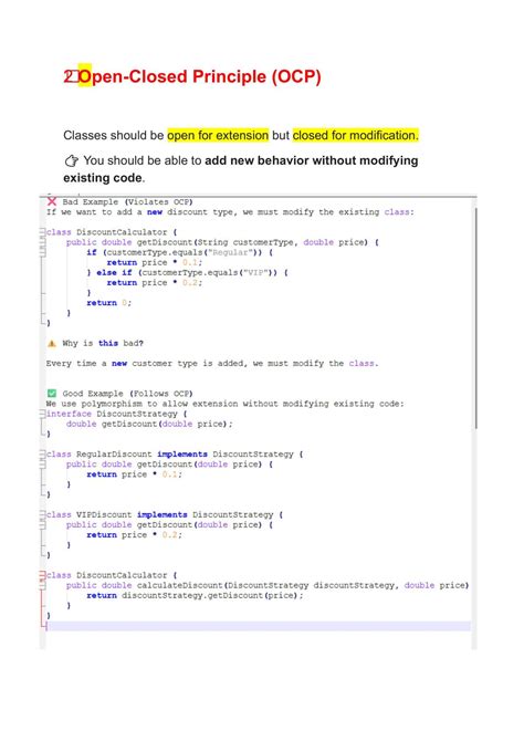 Design Principles Sc2002 Object Oriented Design And Programming Ntu Thinkswap