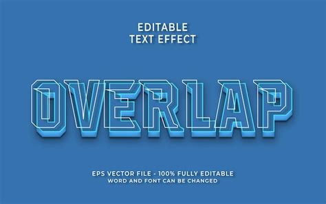 Premium Vector Overlap Text Effect