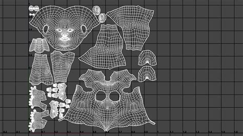 Fat Male Female Anatomy Basemesh Topology UV Map By Tsering