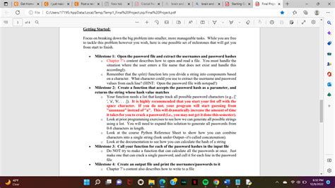 Solved Create A Python Program That Can Crack A Password