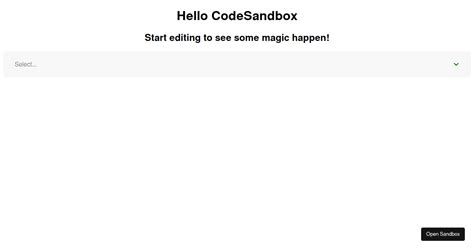 Custom React Dropdown Codesandbox Custom React Dropdown Codesandbox