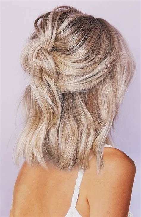 Wedding Half Up Half Down Short Hair 60 Photos