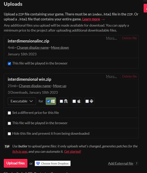 Is It Possible To Have A Html Game And An Acompanying Downloadable Windows Executable Zip