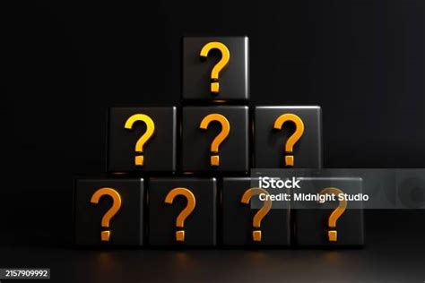 Question Mark On Cube Frequently Asked Questions Marketing Plan For Educational Ideas Stock