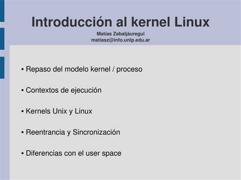 Pdf De Programación Introducción Al Kernel Linux
