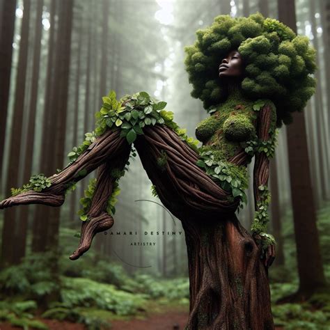Still I Rise Digital Design Mother Nature Tree Woman Etsy
