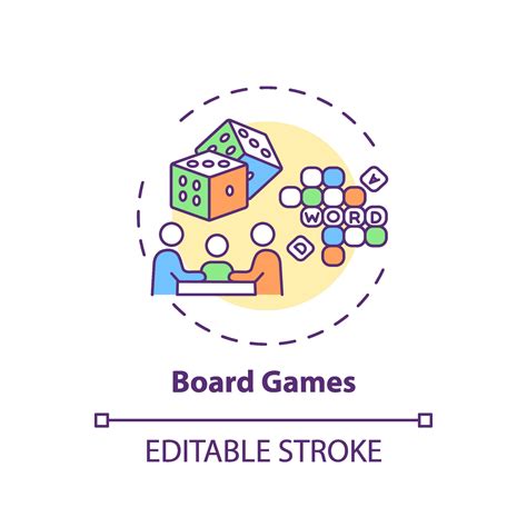 Board Games Concept Icon 2128619 Vector Art At Vecteezy