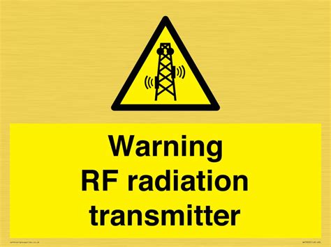 Warning Rf Radiation Transmitter Sign 400x300mm A3l Bigamart