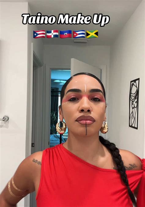 Taino Makeup Inspiration From Puerto Rican Heritage Tiktok