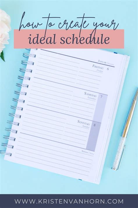 How To Create Your Ideal Daily Schedule Artofit