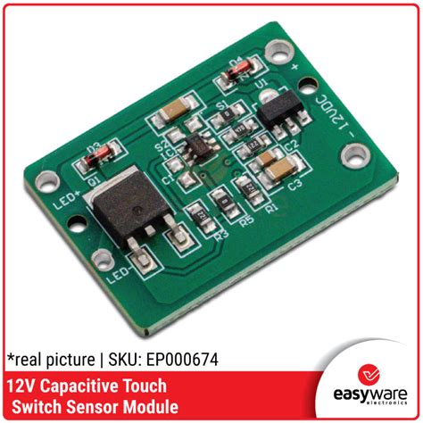 jual touch sensor 12v capacitive touch switch sensor module with relay