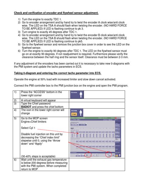 Angle Encoder Check And Verification Of Encoder And Flywheel Sensor Adjustment Pdf Computing