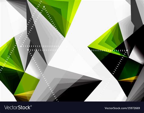 Low Poly Style D Triangle Line Royalty Free Vector Image