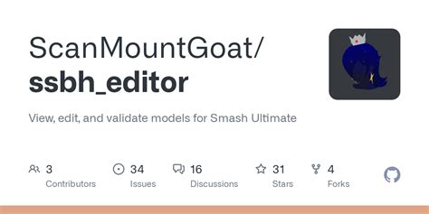 github scanmountgoat ssbh editor view edit and validate models for