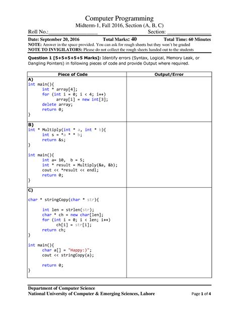 Exam September Questions Warning TT Undefined Function Midterm Fall