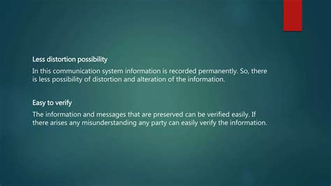 Advantages And Disadvantages Of Written Communication PPTX