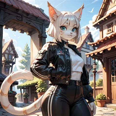 A Cat Girl With A Really Furryai