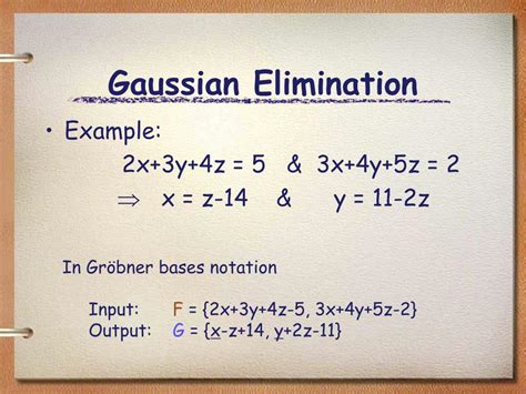 Ppt Gröbner Bases Powerpoint Presentation Free Download Id3218875