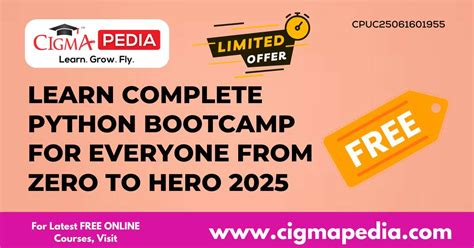 Learn Complete Python Bootcamp For Everyone From Zero To Hero 2025
