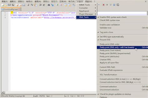 工具 使用Notepad 編輯XML文件