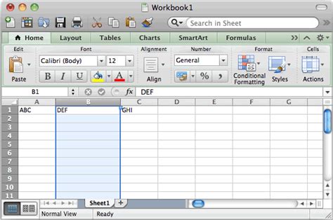 MS Excel 2011 For Mac Change The Width Of A Column MS Excel 2011 For Mac Change The Width Of A Column