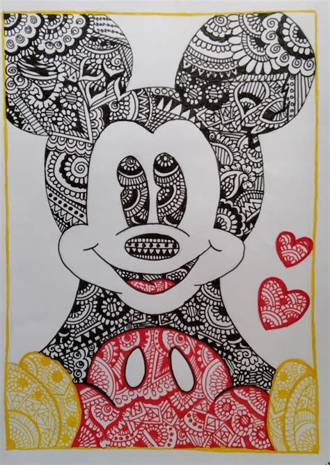 Mickey Mouse Doodle Art