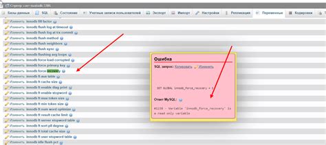 mariadb addon in hassos how to force innodb force recovery mode