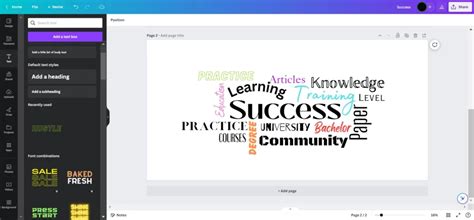 How To Make A Word Cloud In Canva My Method