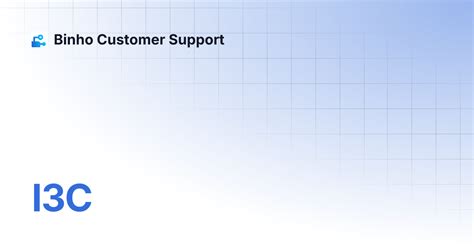 I3c Binho Customer Support