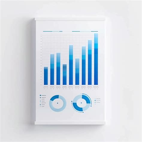 Polygonal Statistics Chart Premium Ai Generated Image