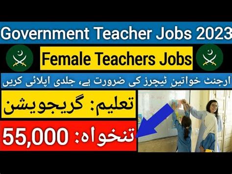 Government Teacher Jobs Karachi 2023 Female Teacher Jobs Karachi