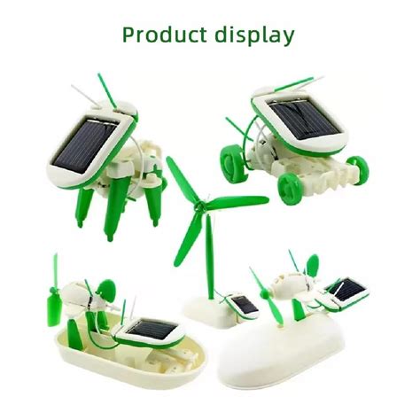 KIT ROBO SOLAR EM EDUCACIONAL MONTAGEM ROBOTICA INICIANTE CARRO AVIAO GEEK CRIANCA Lojamakeda