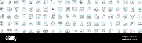 Analytics Vector Line Icons Set Analytics Measurement Reporting
