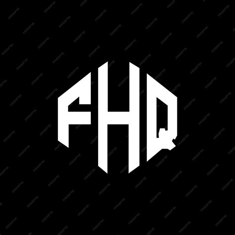 Premium Vector Fhq Letter Logo Design With Polygon Shape Fhq Polygon