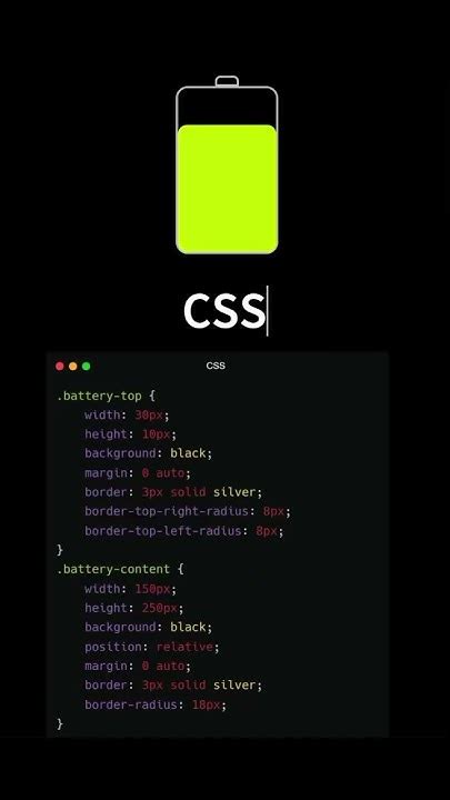 Wow Css Battery Animation 🔋 Html Css Javascript Tutorial