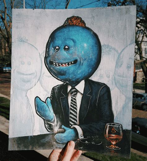 Mr Meeseeks Randm Art Rick And Morty Art Randm арт Рик и Морти арт Randm  Randm