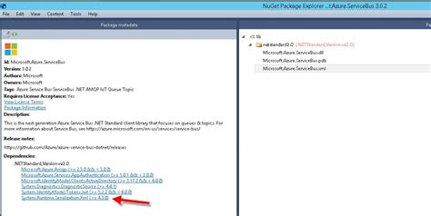 Microsoftazureservicebus Nuspec Possible Issue · Issue 537 · Azureazure Service Bus Dotnet