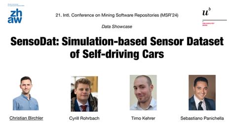 Sensodat Simulation Based Sensor Dataset Of Self Driving Cars Ppt
