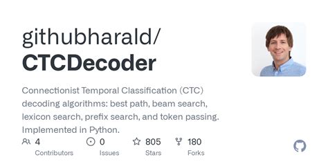 Github Githubharaldctcdecoder Connectionist Temporal Classification