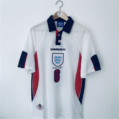 England 1997 98 Home Kit Mens Tops Mens Polo Shirt Shirts