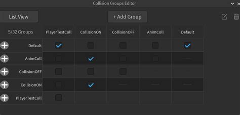 collision groups have a strange behavior scripting support developer forum roblox